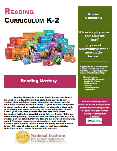 Curriculum | Parkland Preparatory Academy